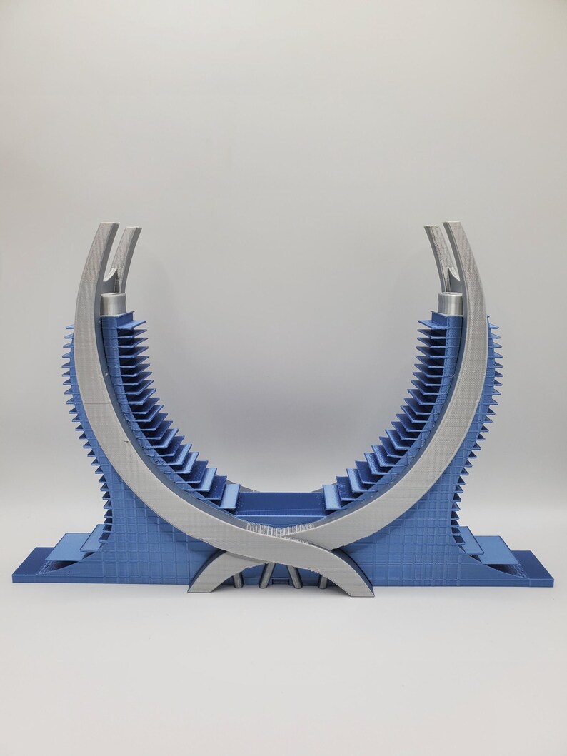 Katara Towers Doha Model – Iconic Crescent Skyscraper Replica in Blue ...