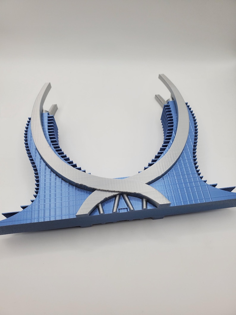 Katara Towers Doha Model – Iconic Crescent Skyscraper Replica in Blue ...