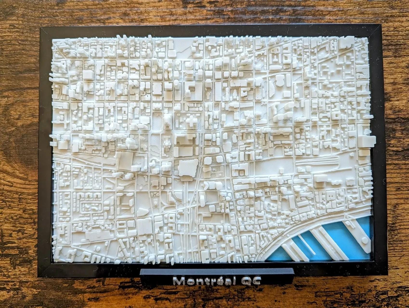 Montreal Quebec Map - Montreal Wall Art, Gift for Montreal Lovers ...