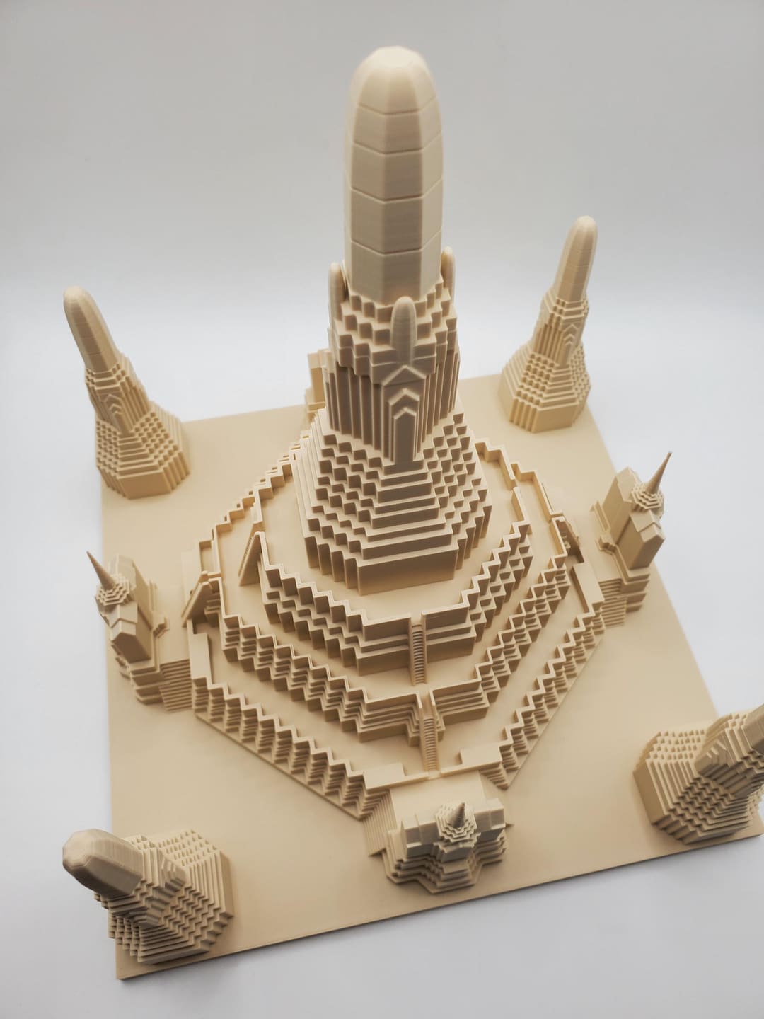Wat Arun Temple 3D Printed Model – Bangkok Thailand Buddhist Landmark ...