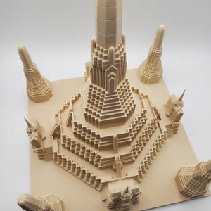 Wat Arun Temple 3D Printed Model – Bangkok Thailand Buddhist Landmark ...