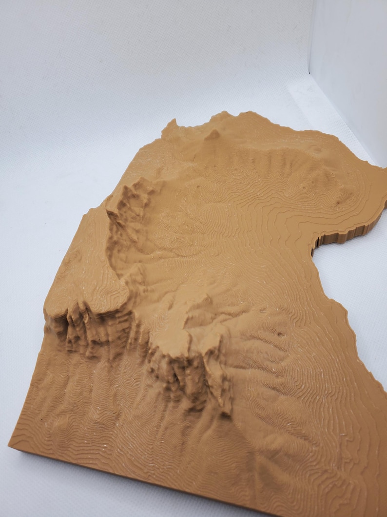 Cape Town Topography Model Table Mountain Relief Map South African ...