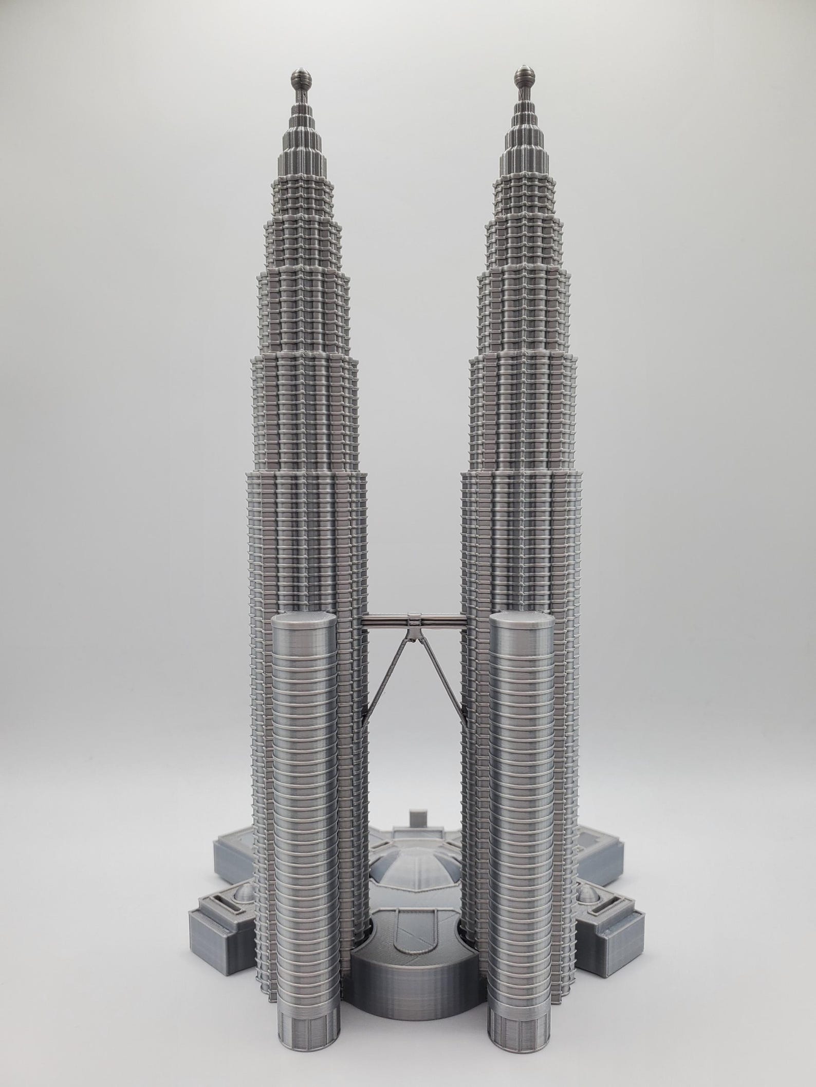 Petronas Twin Towers Model Diorama - Architectural Landmark Replica - 3 ...
