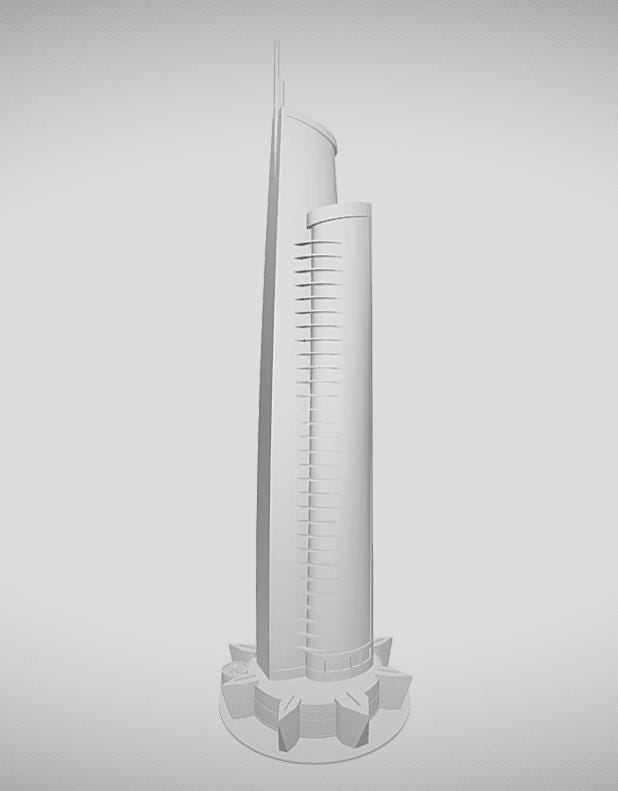 Almas Tower Dubai Model, Architectural Replica, Modern Skyscraper ...