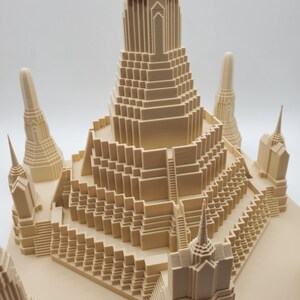 Wat Arun Temple 3D Printed Model – Bangkok Thailand Buddhist Landmark ...
