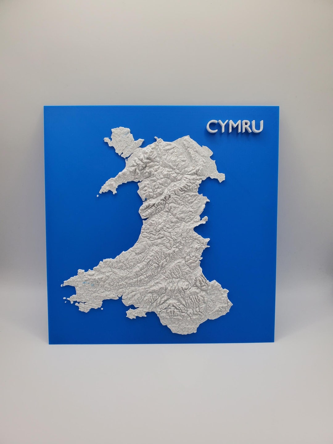 Topographic Map of Wales Cymru, 3D Printed Relief Map, Unique Welsh Wall Art, Geography Decor ...