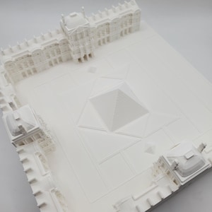 Louvre Museum Diorama With Pyramid, Paris Landmark Model Home Decor ...
