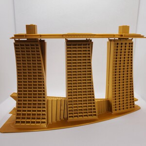 Marina Bay Sands Model, Diorama, Detailed Singapore Landmark ...