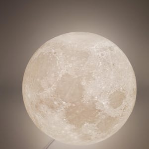 Moon Lamp, Realistic Lunar Surface Night Light, USB Powered LED Moon ...