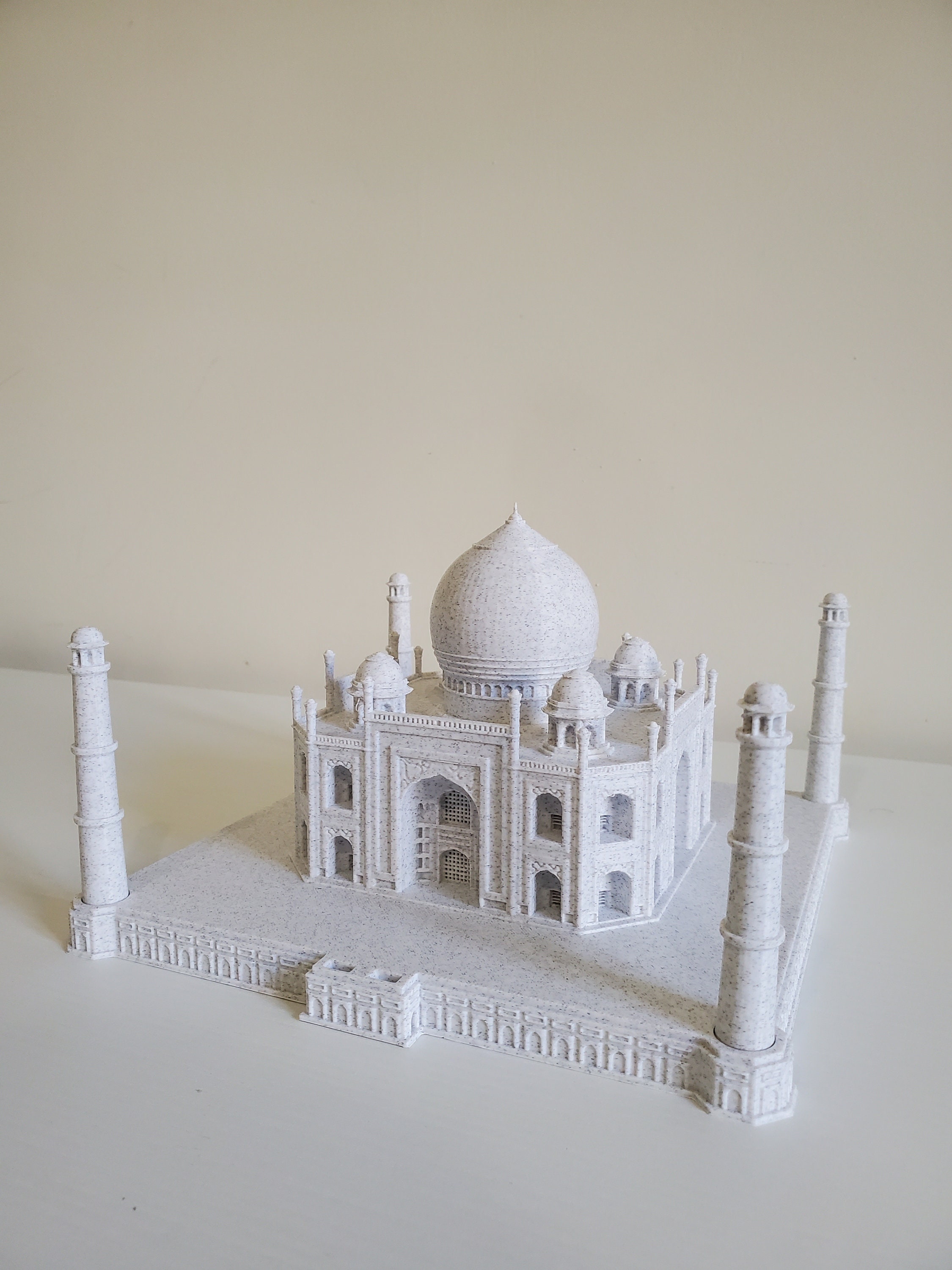 Exquisite 3D Printed Taj Mahal Model Handcrafted Architectural Replica ...