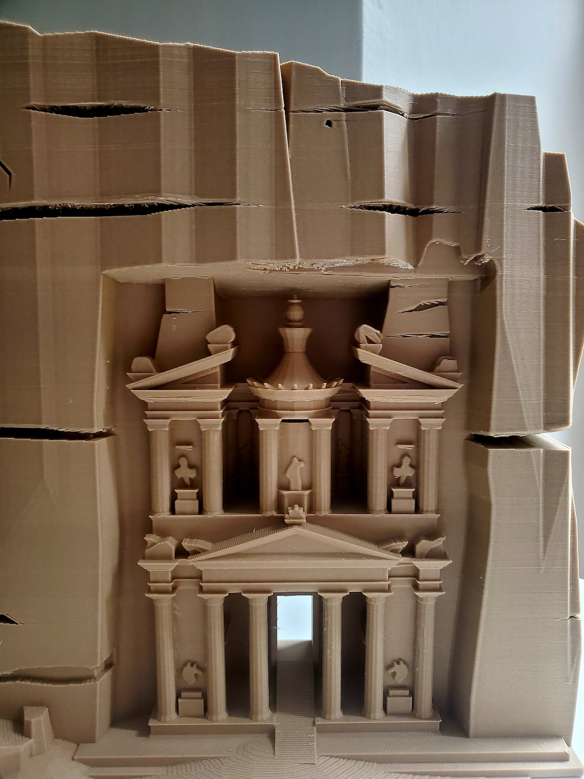 Model of the Treasury in Petra, Jordan, Historic Landmark Replica ...