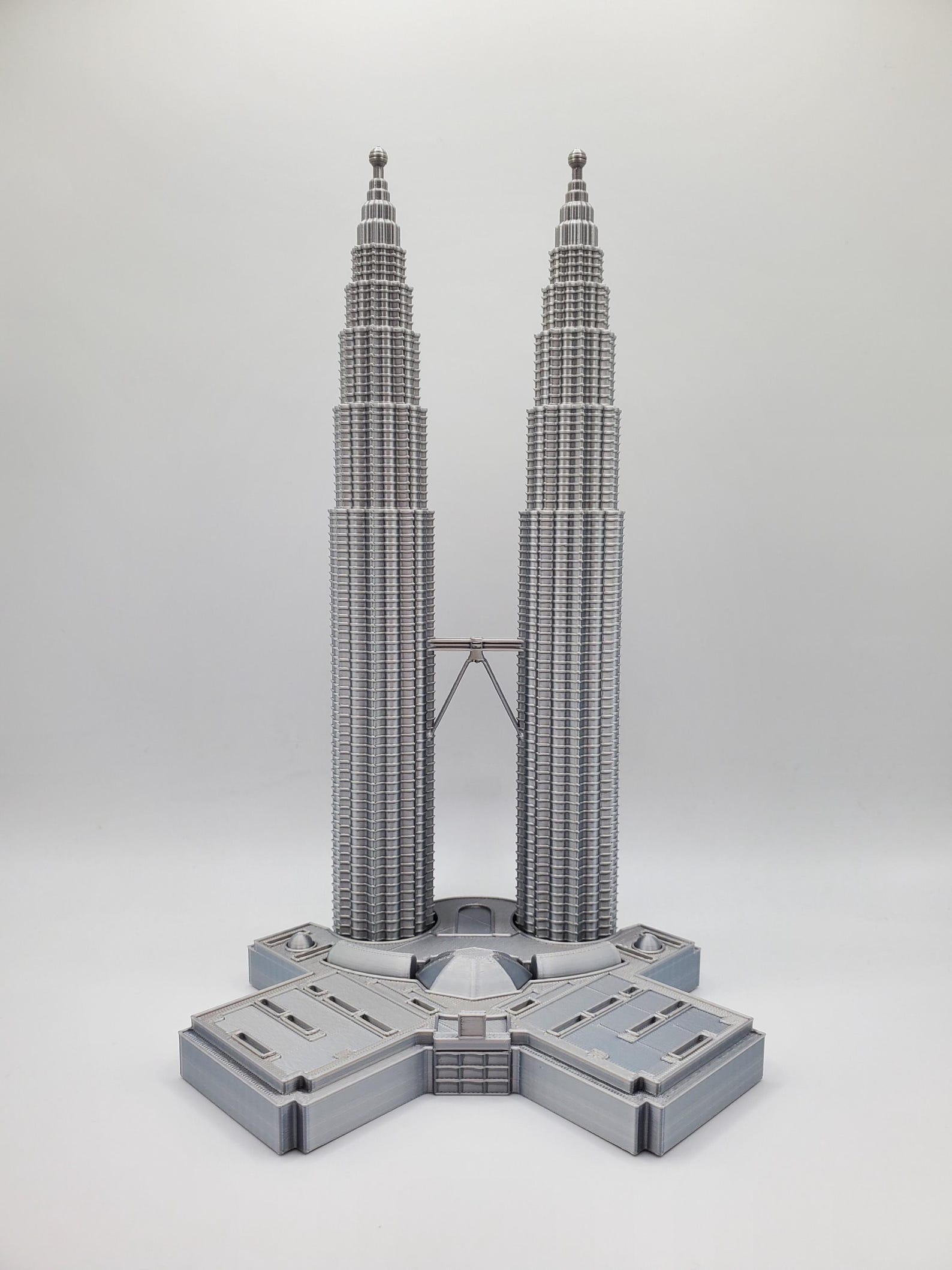 Petronas Twin Towers Model Diorama - Architectural Landmark Replica - 3 ...