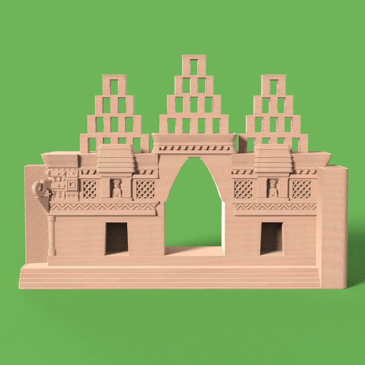 3D Printed Arch of Labna Model - Detailed Miniature Replica - Yucatan ...