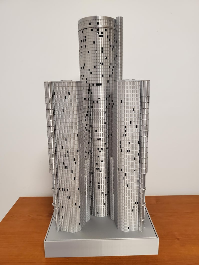 Detroit Renaissance Model, Detroit, Michigan, GM Towers Detroit - Etsy