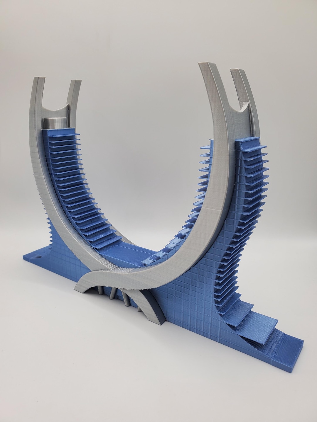 Katara Towers Doha Model – Iconic Crescent Skyscraper Replica in Blue ...