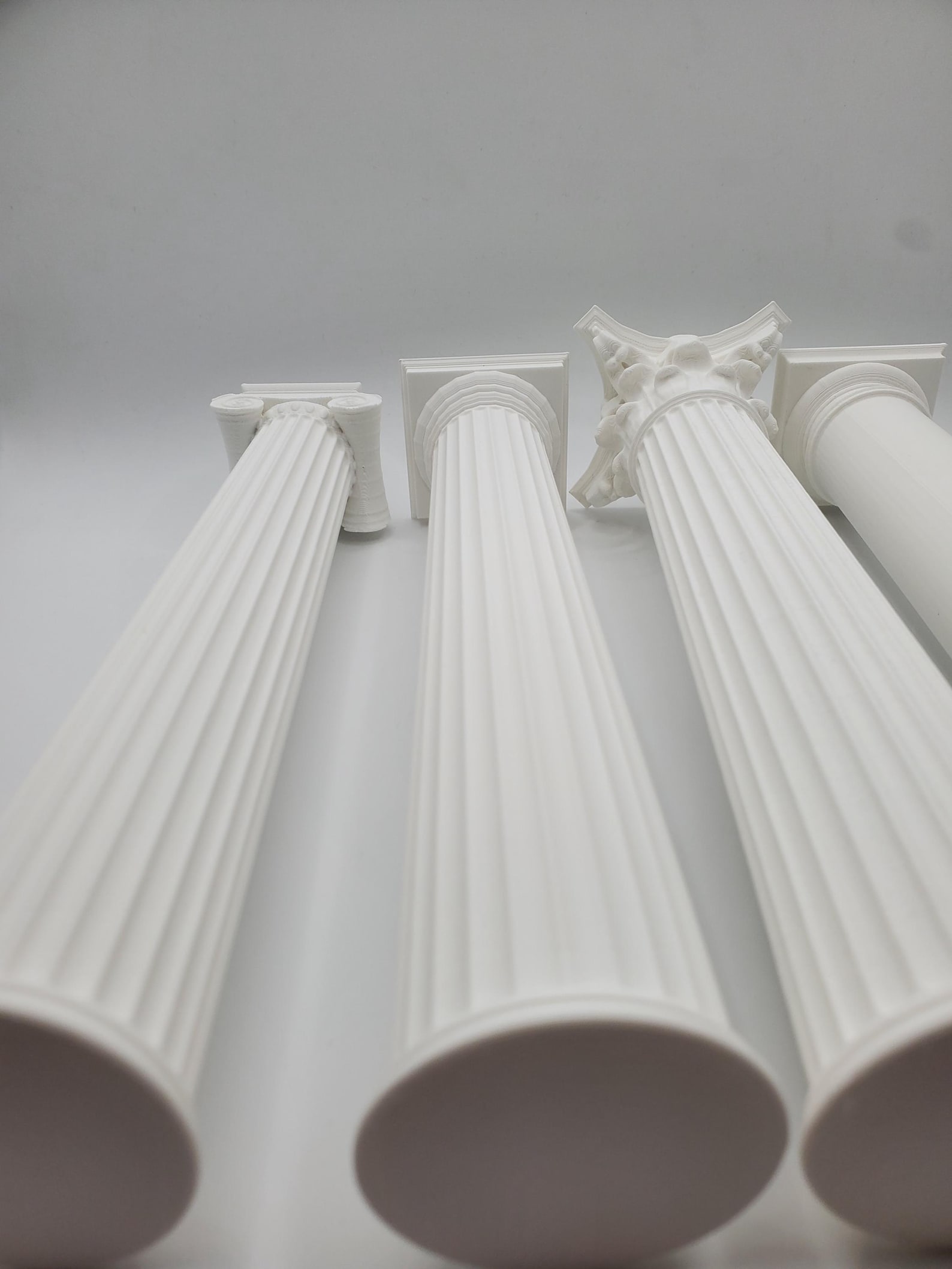 Greek Roman Column Set, Models of Tuscan Doric Ionic Corinthian ...