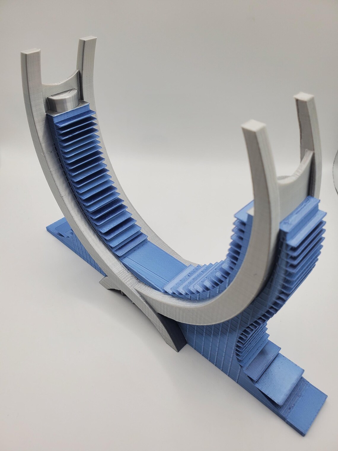 Katara Towers Doha Model – Iconic Crescent Skyscraper Replica in Blue ...