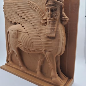 Lamassu Wall Relief Sculpture Ancient Mesopotamian Decor, Assyrian ...