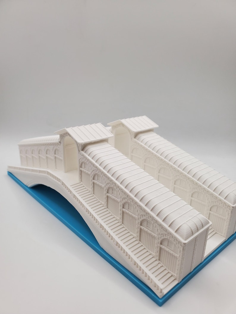 Rialto Bridge Model Venice Italy, Architectural Landmark Miniature ...