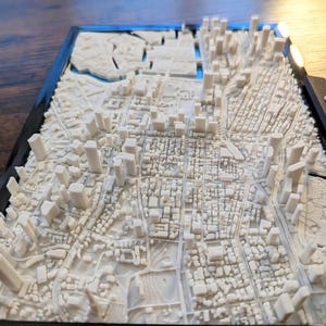 Tokyo City Map Landscape Model, 3D Printed Urban Sculpture, Detailed ...