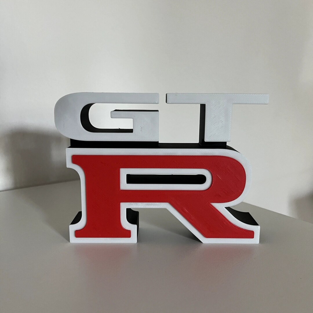 Nissan GTR Logo Display Stand, Japanese Racing Car Decor, Auto Fan Gift ...