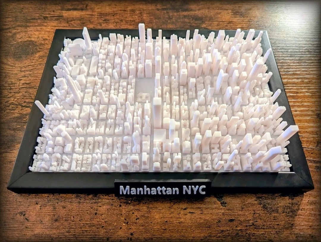 Large 3D Model of Manhattan NYC – Detailed New York City Diorama ...