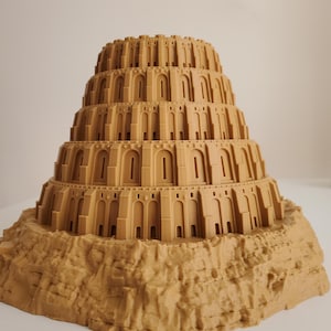 Tower of Babel Model - Diorama Scale Model - Babel Tower Complete ...