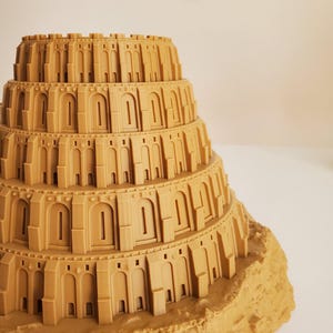 Tower of Babel, Historic Biblical Structure Replica, Detailed ...