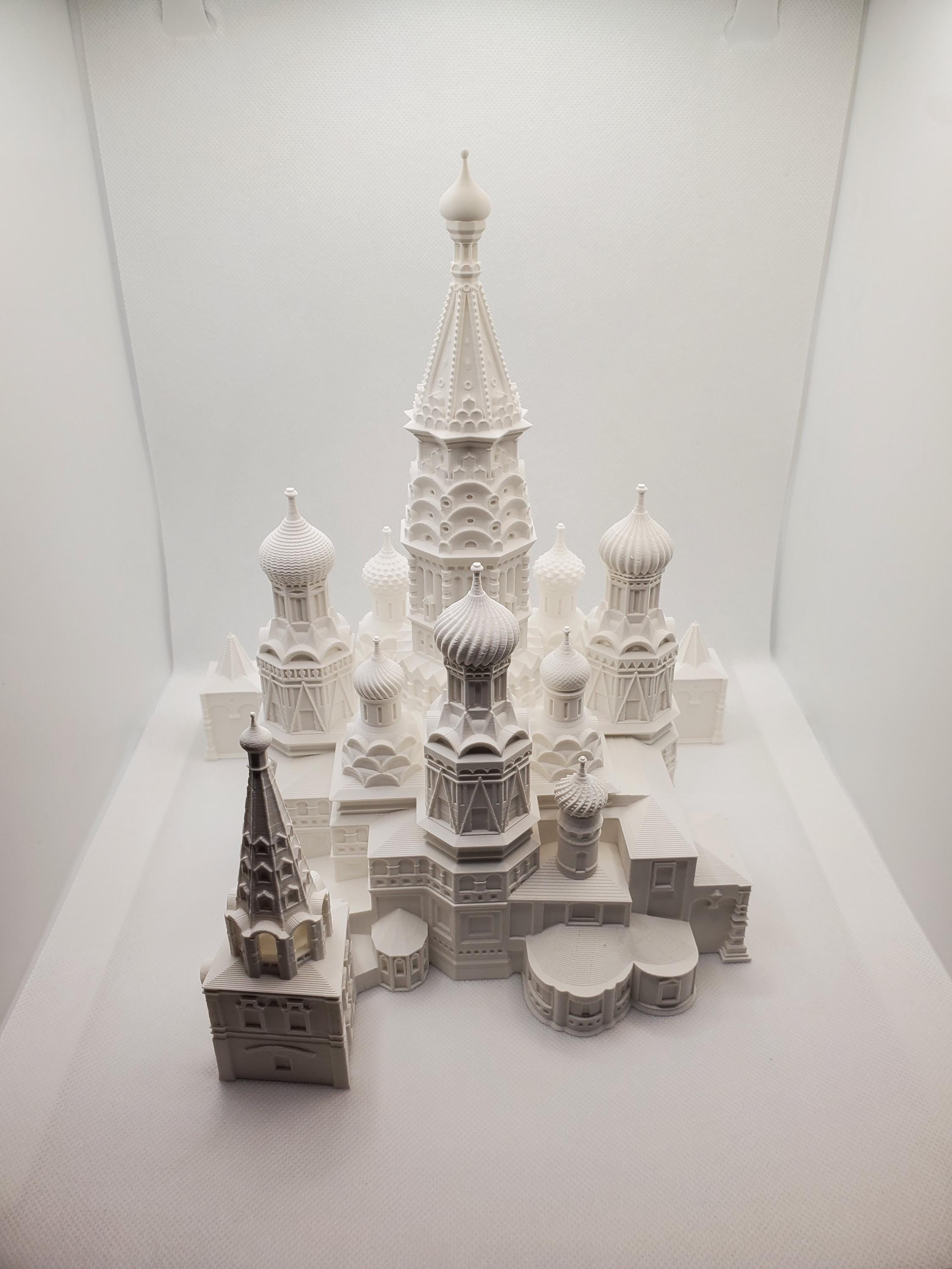 St. Basil's Cathedral Model in Moscow - Detailed 3D Printed, Paintable ...