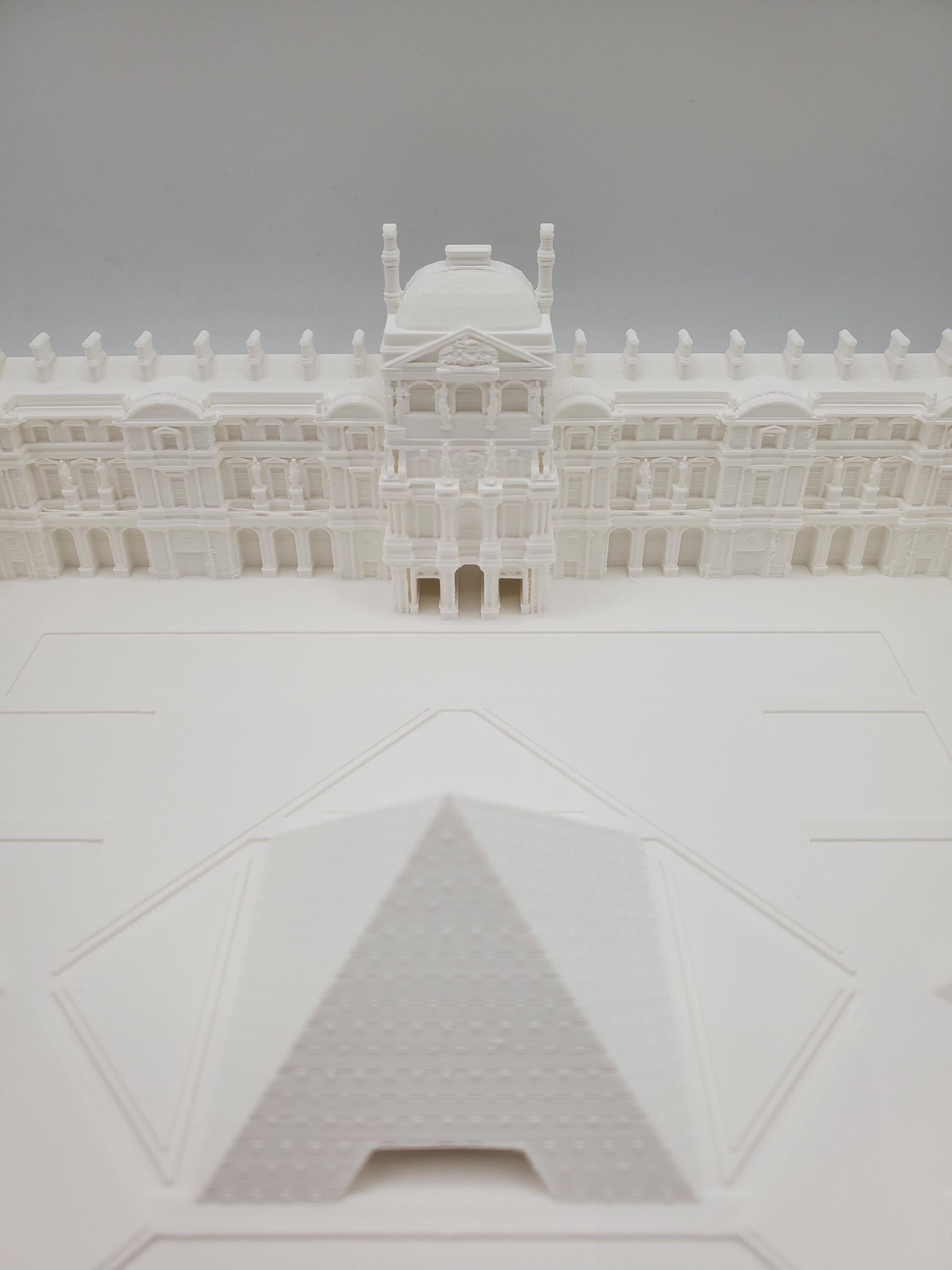 Louvre Museum Diorama With Pyramid, Paris Landmark Model Home Decor ...