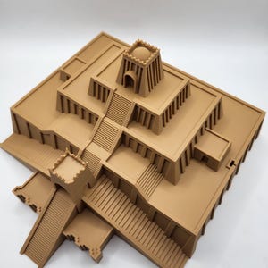 Ziggurat of Ur Model, Ancient Mesopotamian Temple, Historical Landmark ...