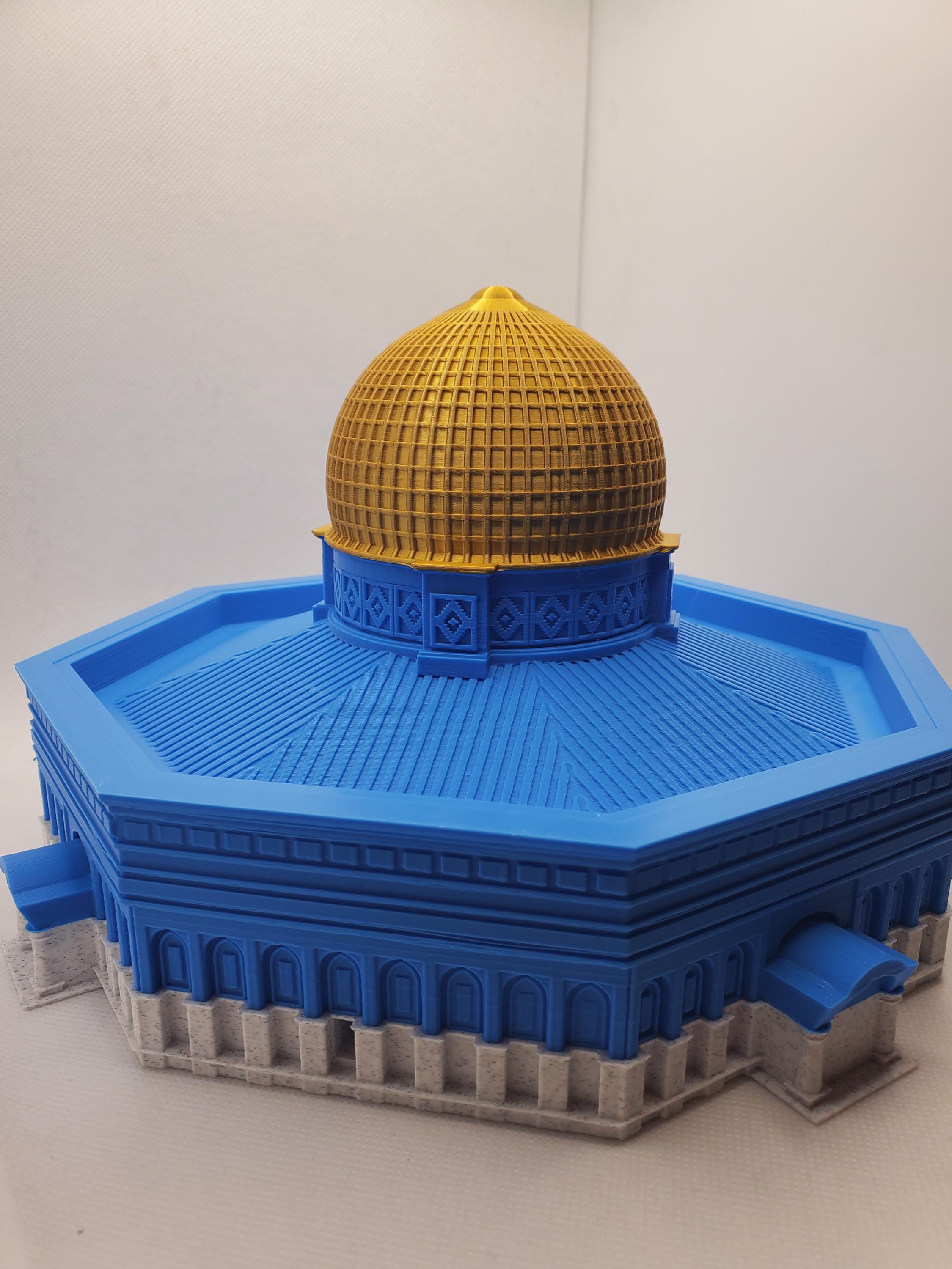 Dome of the Rock Model - Detailed Islamic Architecture Replica - Al ...