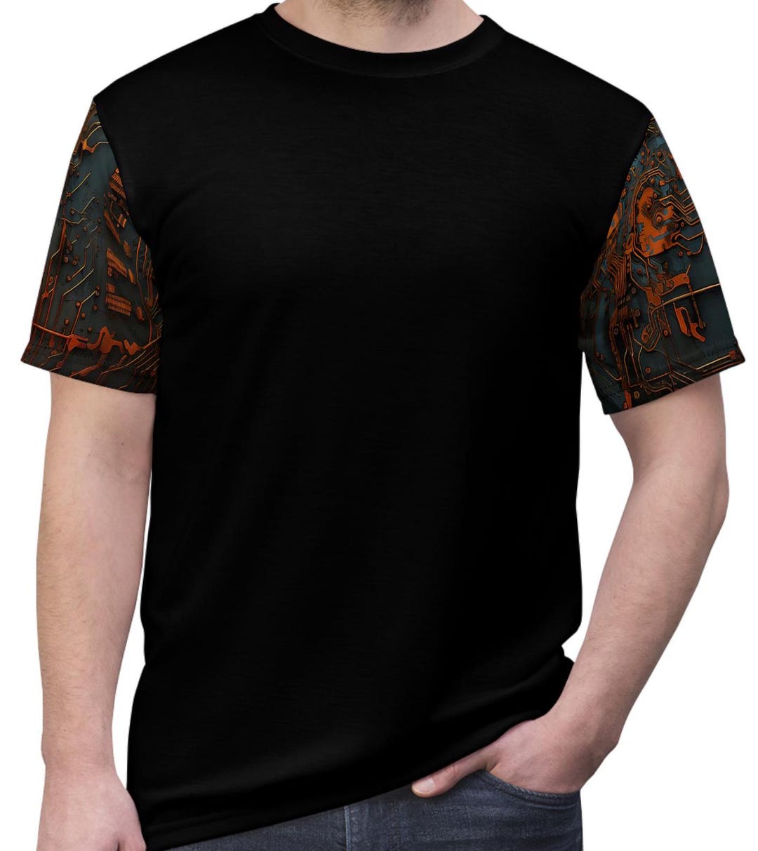 Insane Cyberpunk Circuit Board Pattern T-shirt - All Over Print Shirt ...