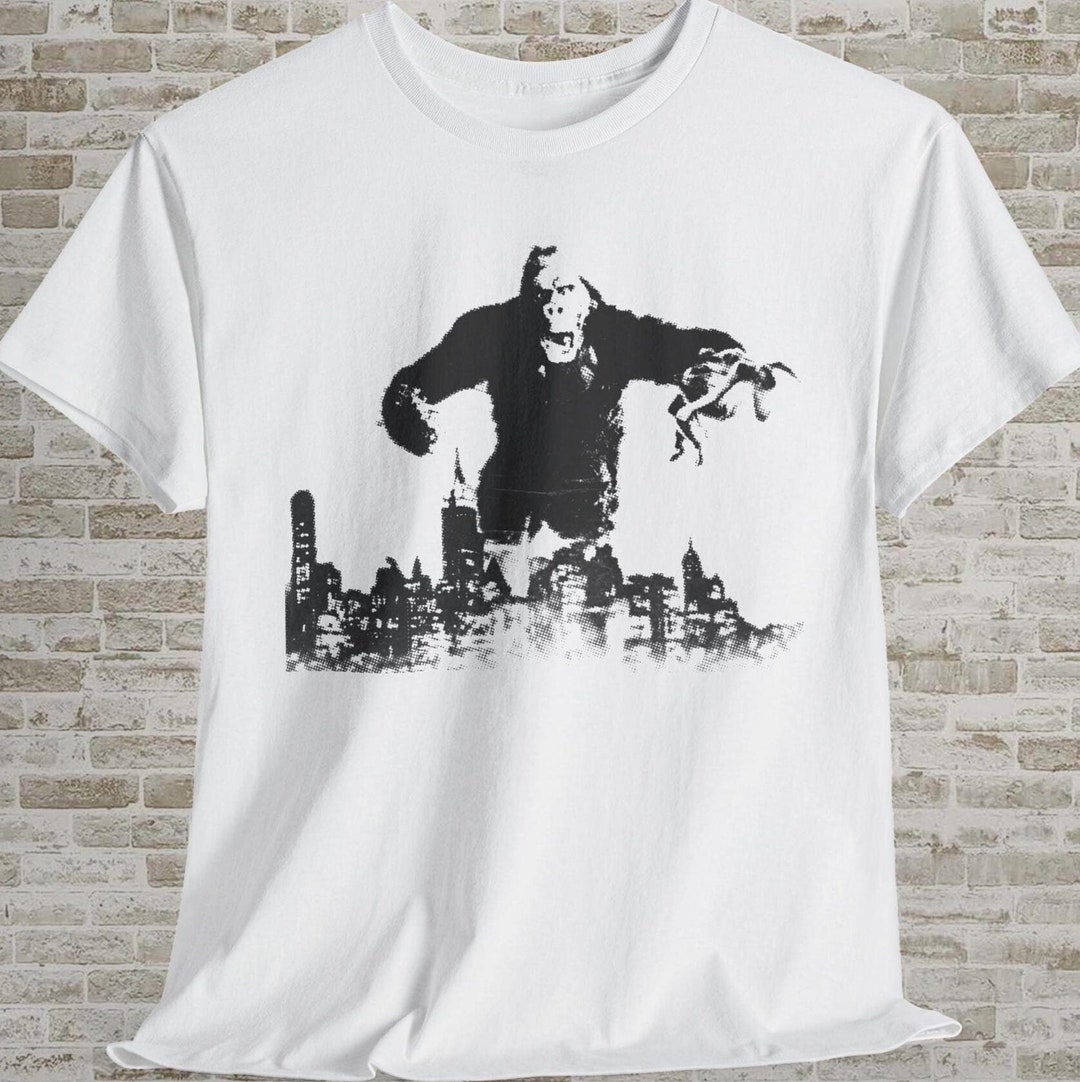 Vintage 1933 King Kong Graphic Tee, Classic Movie Lover Gift, Retro ...