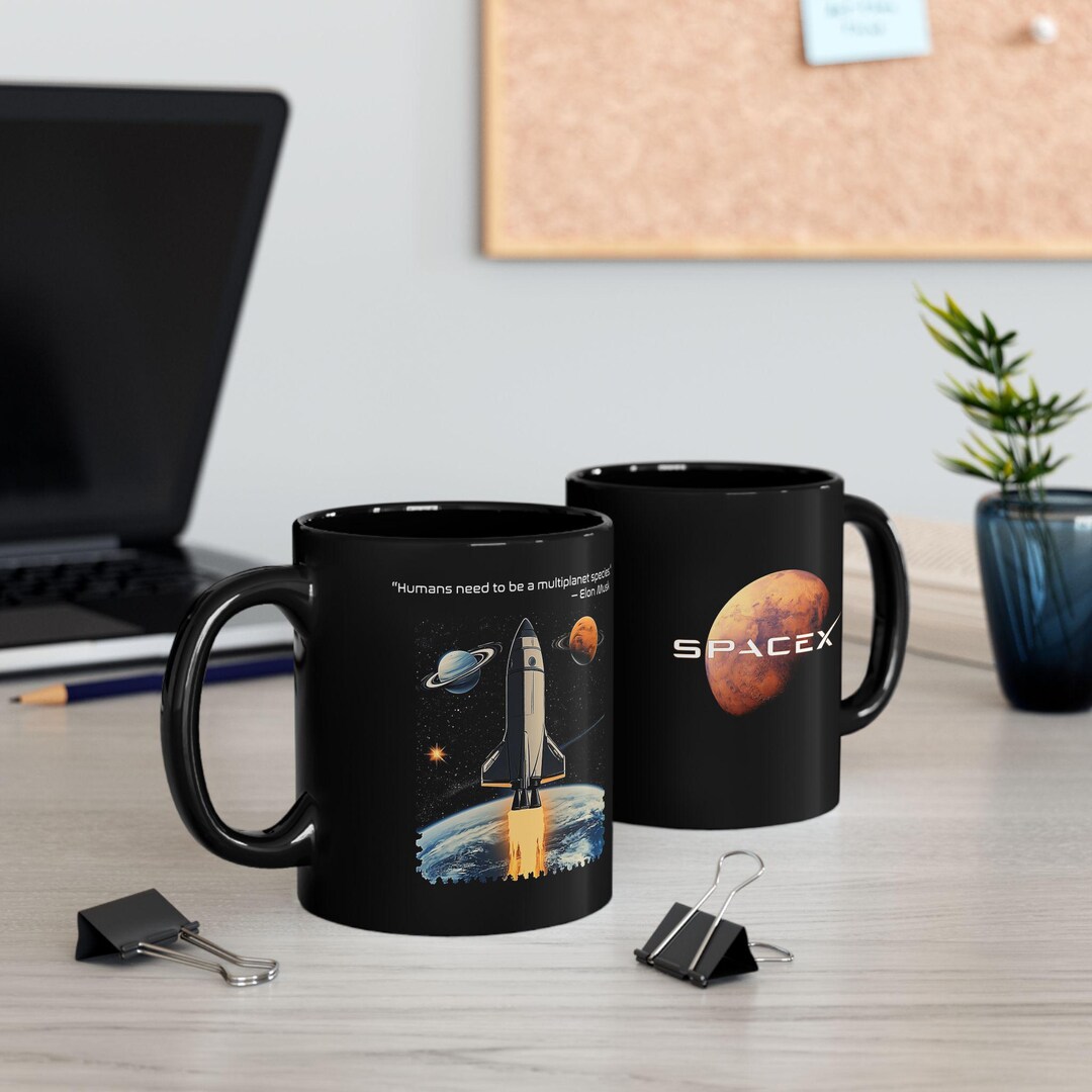 Multiplanet Species Mug Elon Musk Fan and Space Lovers NASA Enthusiasts ...