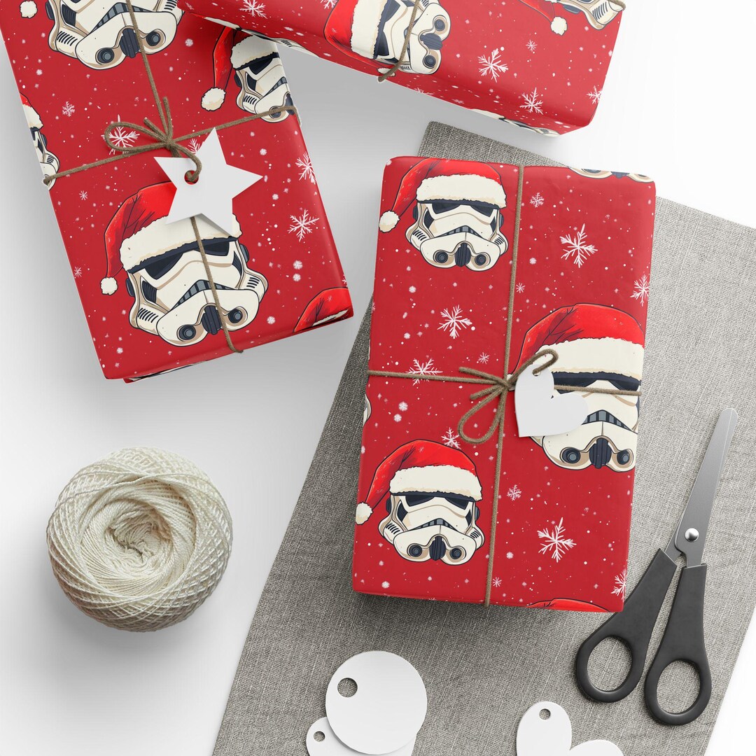 Gift Wrap, Santa Stormtrooper Beware They May Miss the Target Starwars ...