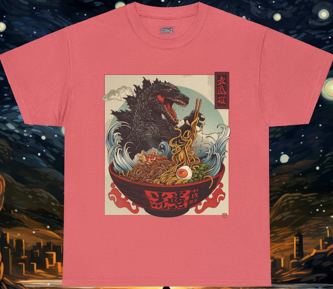 Godzilla and Ramen Tee: Fusion of Kaiju and Cuisine! | Retro Fans ...