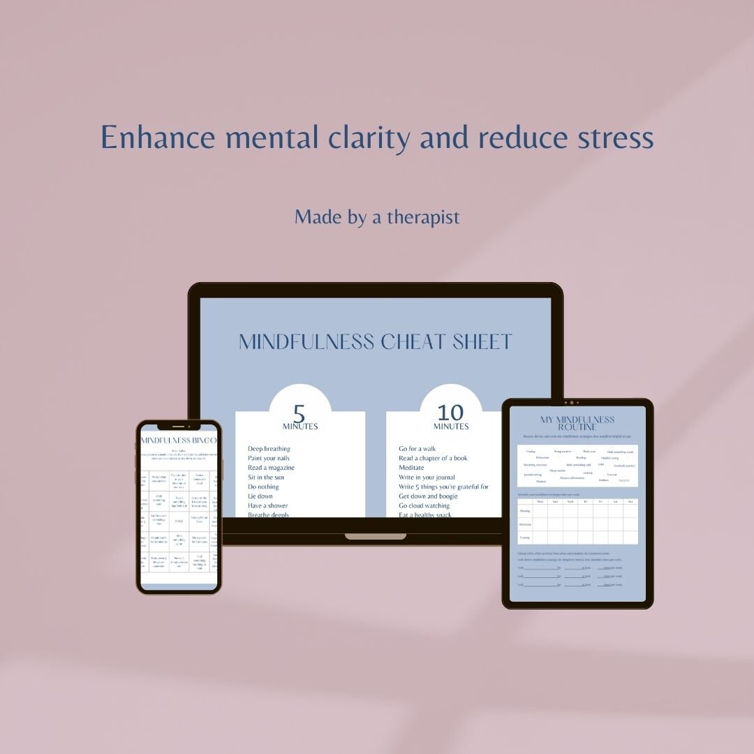 Mindfulness Tips Digital Download Workbook Stress Management Daily ...
