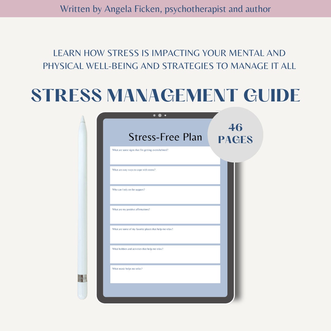 Stress Relief Guide Coping Skills for Anxiety Mindfulness Worksheets ...