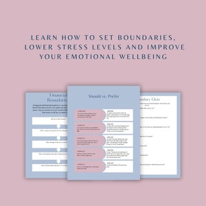 Self Care Stress Management Mindfulness Digital Download Worksheets Set ...