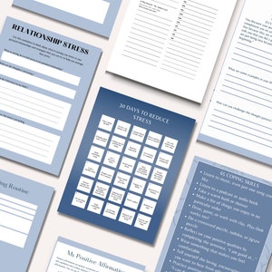 Positive Mindset Bundle Mental Health Toolkit Self-care Workbook ...