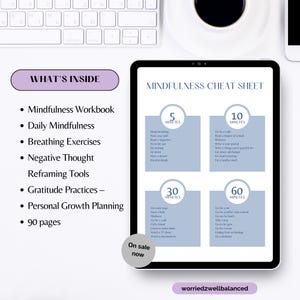 Printable Gratitude and Self Love Guide Stop Negative Thoughts Workbook ...