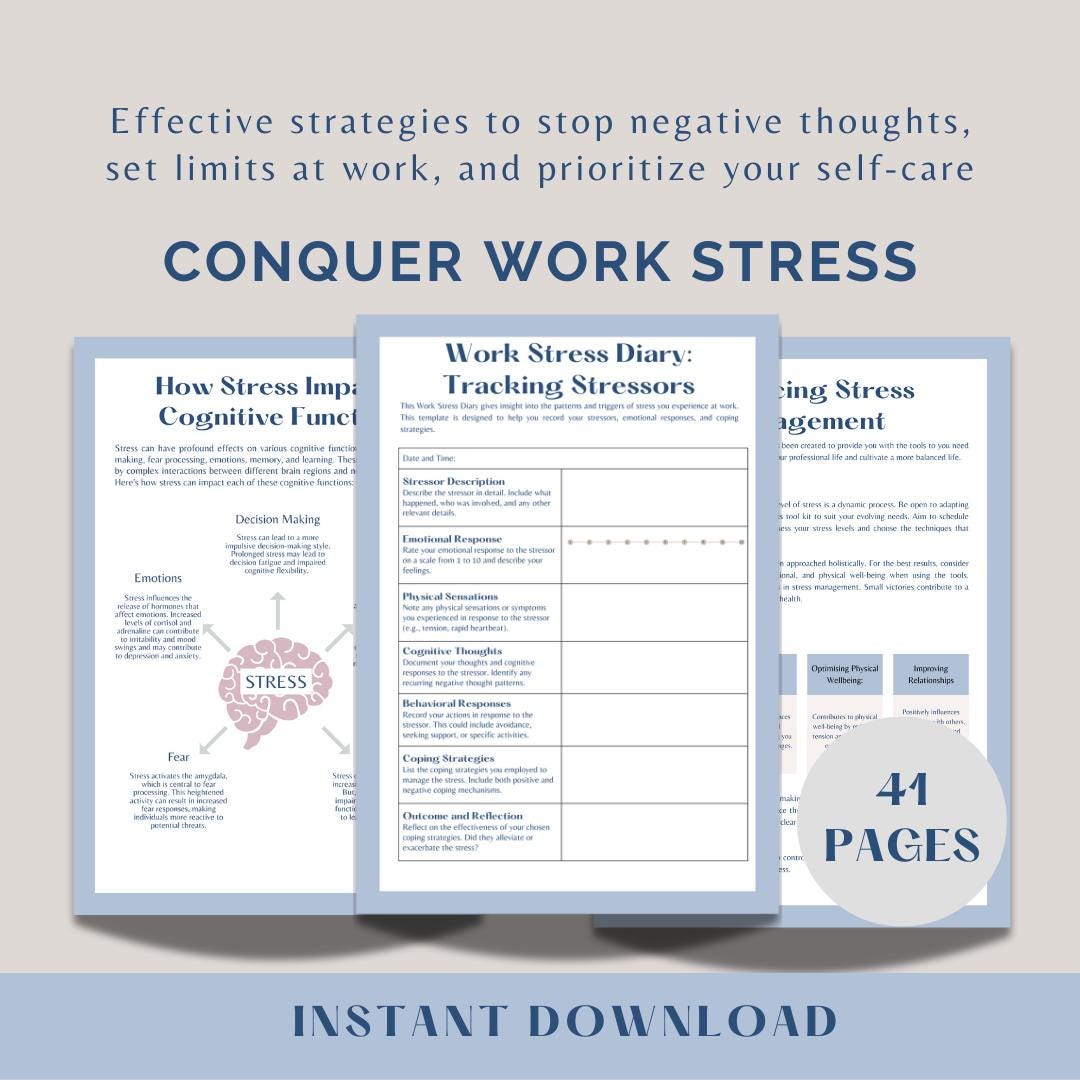Conquer Work Stress Burnout Prevention Resources Self Care and ...