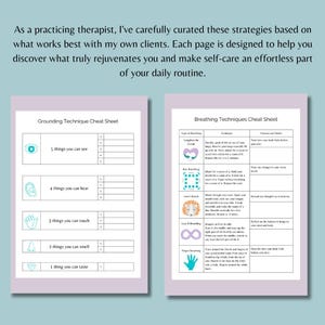 Self Care Worksheets for Therapy Daily Wellness Checklist Mental Health ...