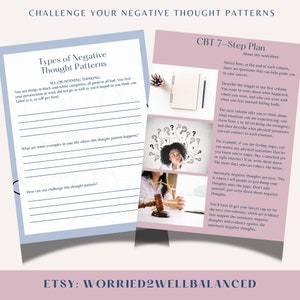 Positive Mindset Bundle Mental Health Toolkit Self-care Workbook ...