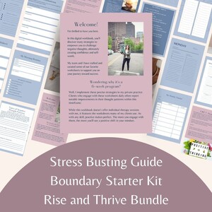 Stress Busting Guide Boundaries Workbook Rise Thrive Bundle Master ...