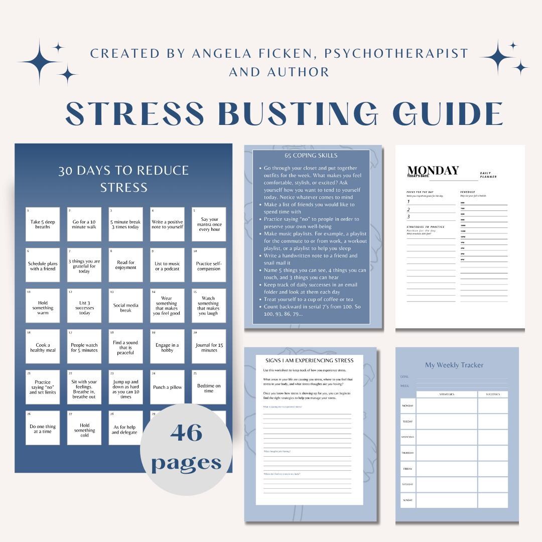 Stress Busting Guide Coping Skills for Stress and Anxiety Relief ...