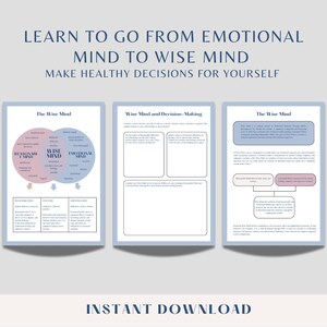 DBT Mindfulness Tips Coping Skills Emotion Regulation Exercises Therapy ...