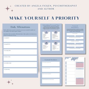 Self Improvement Worksheets CBT Strategies for Negative Thoughts ...
