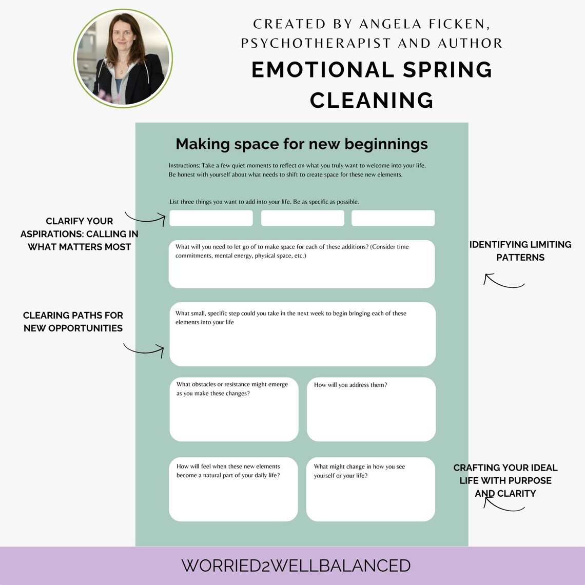 Printable Self Care Workbook Emotional Decluttering Journal Mental ...
